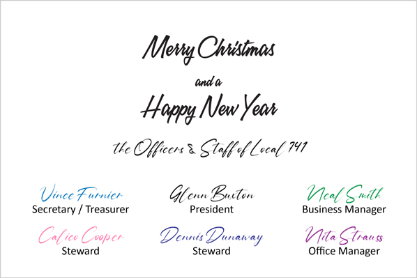 Goldstein Assoc - Union Made | Inside Ad Copy for Greeting Cards